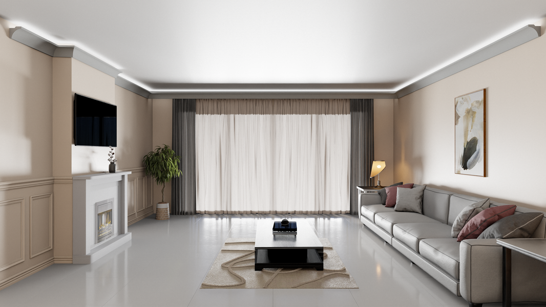 Plaster Coated Coving for LED SH11 100mm x 100mm