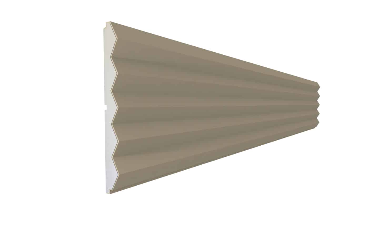 Cladding 3D Wall Panel Plaster Coated PN-12 360mm x 40mm x 2000mm