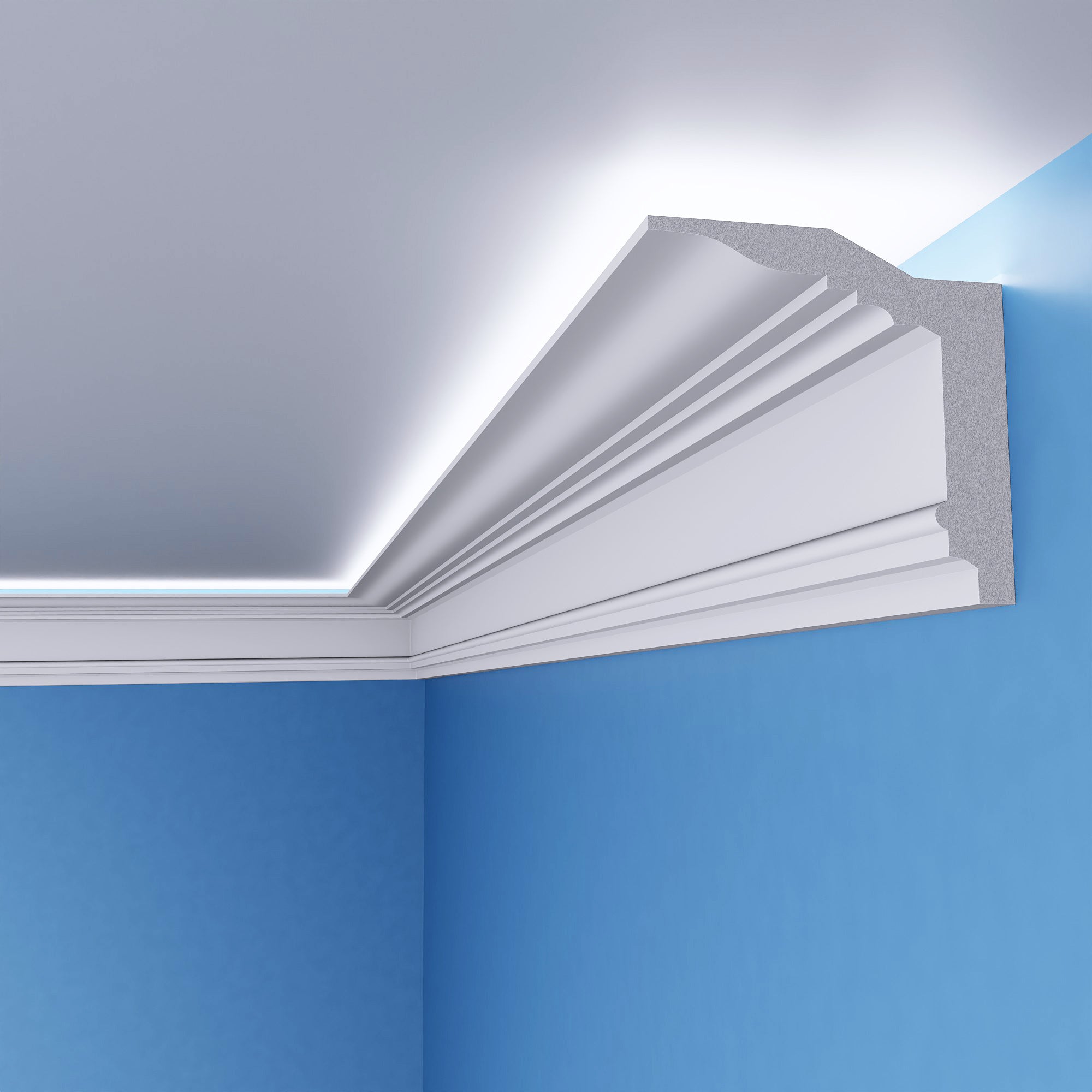 Polystyrene Coving for LED BFS7 Lightweight XPS