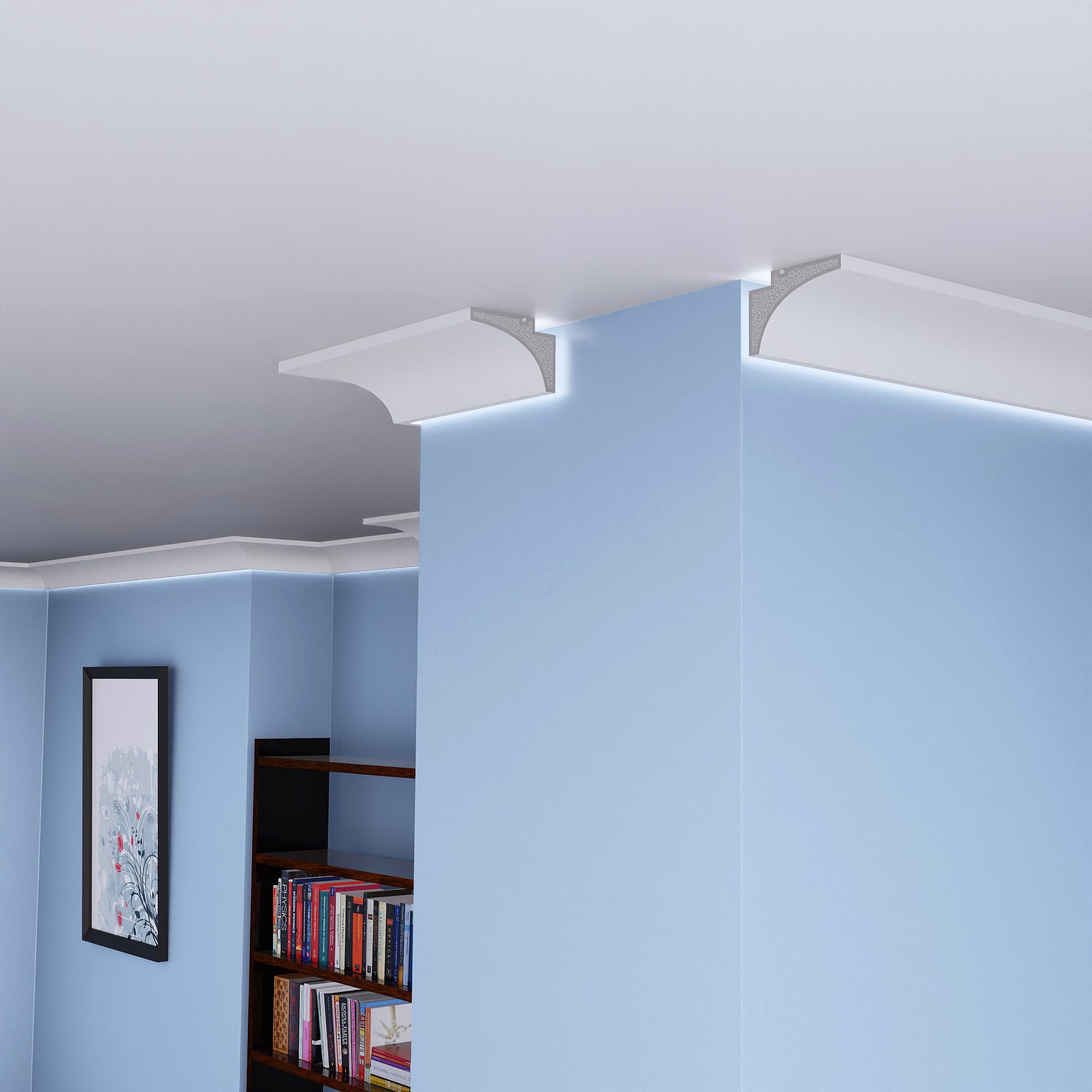 Plaster Coated Coving for LED SH18 100mm x 80mm